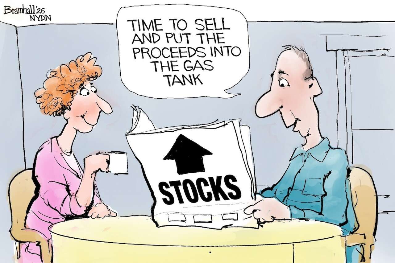Editorial cartoon: Stocks for gas
