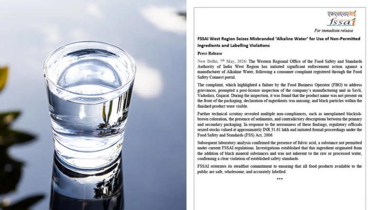 Unsafe black particles found in alkaline water worth Rs 31 lakh: This ...