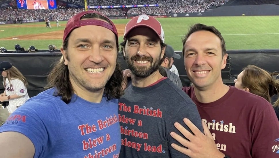 Brothers with Springfield Roots Behind America250PADelco Shirts