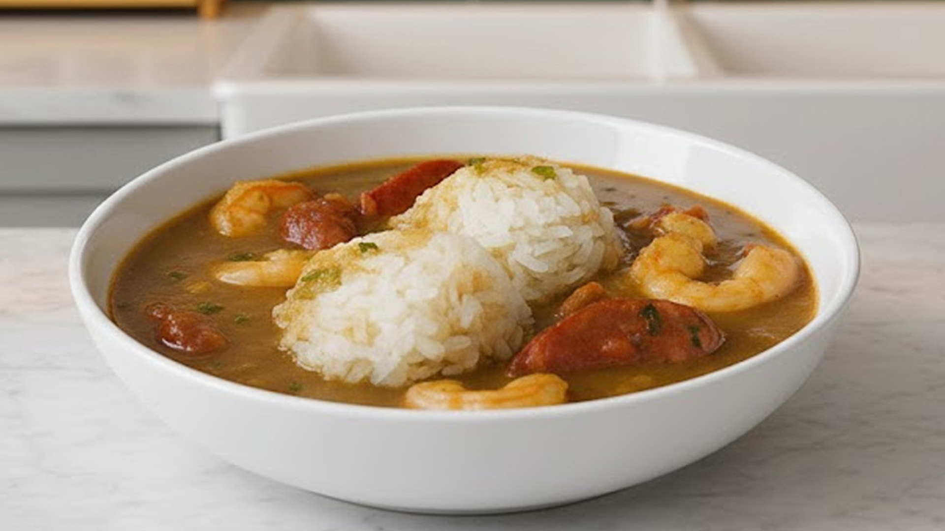 How to make Cajun seafood gumbo with rice