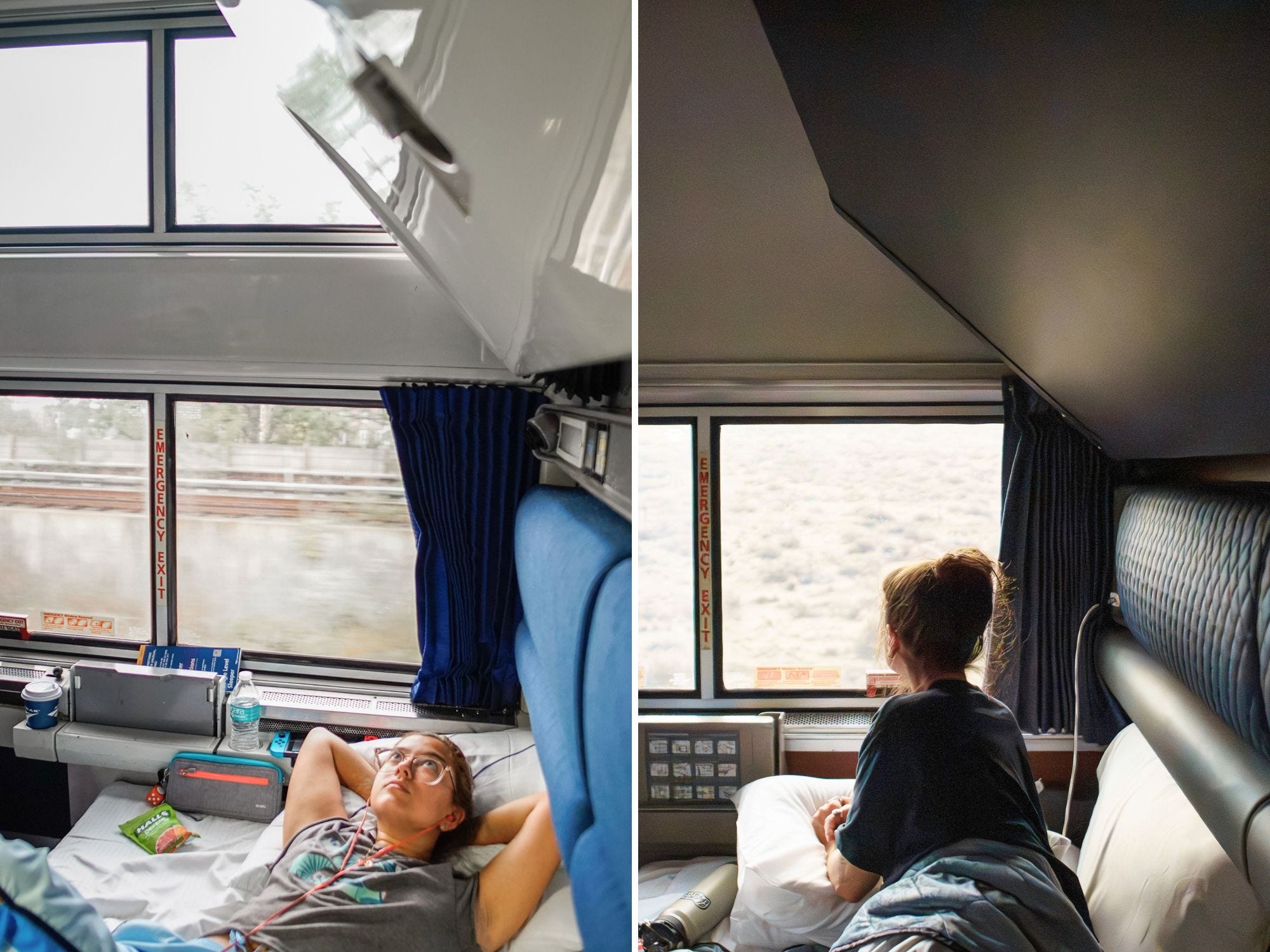 I booked bedrooms on 2 different overnight Amtrak trains. One key ...