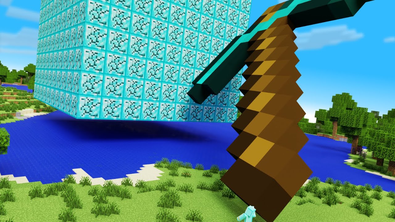 Breaking one million blocks to survive the ultimate Minecraft challenge