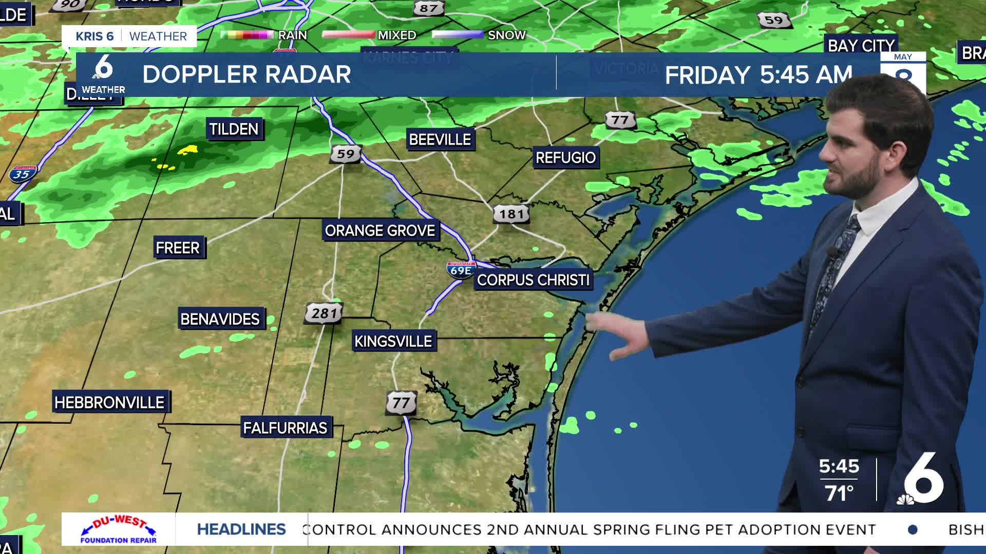 Cloudy with scattered showers around for Friday and into Saturday ...