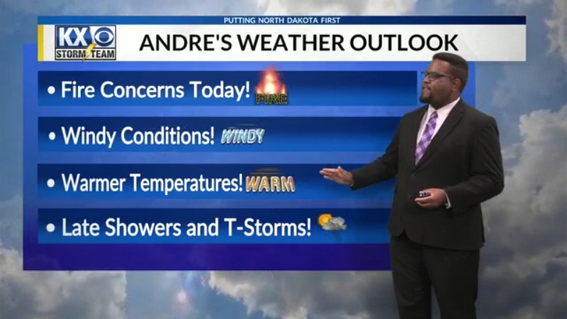 Meteorologist Andre Brooks morning forecast 5-8