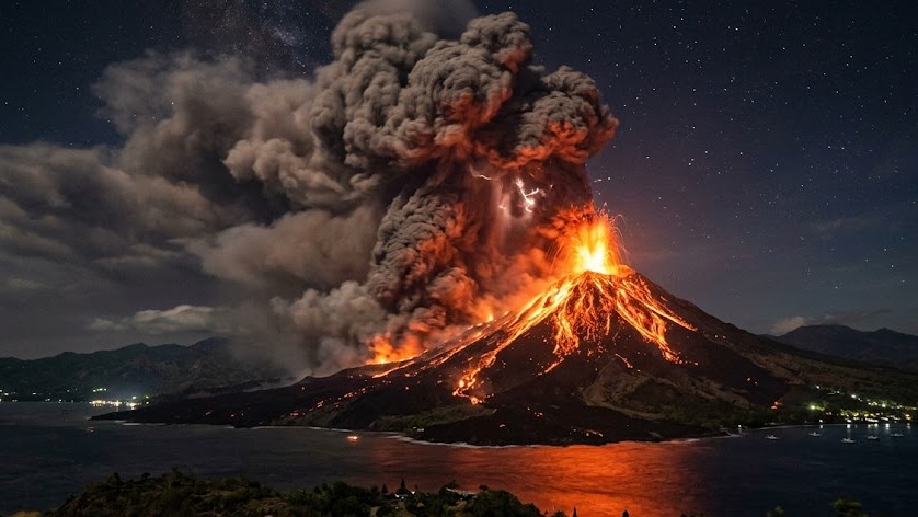 Lava exploded 100 meters into the sky near an Icelandic town - then ...