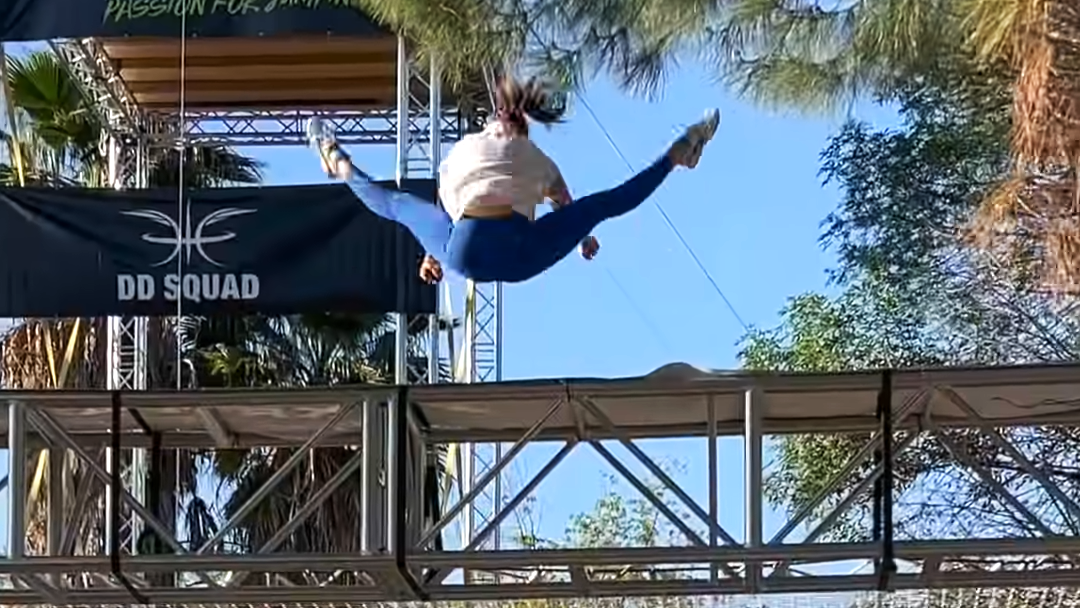 Watch what happens when you attempt 100 backflips at 50 feet - "I heard ...