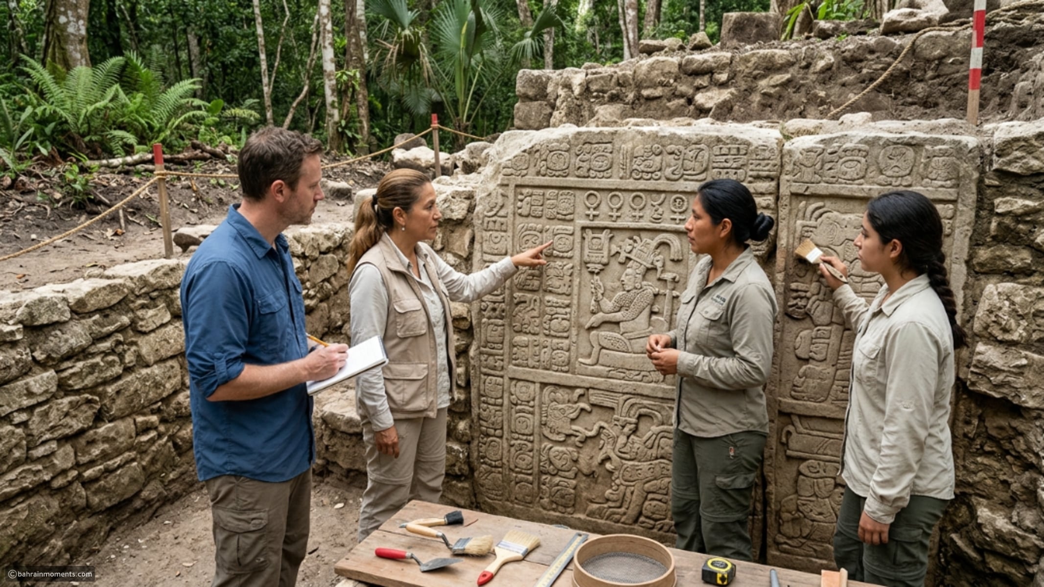 Archaeologists found an ancient Maya map of the universe carved into ...