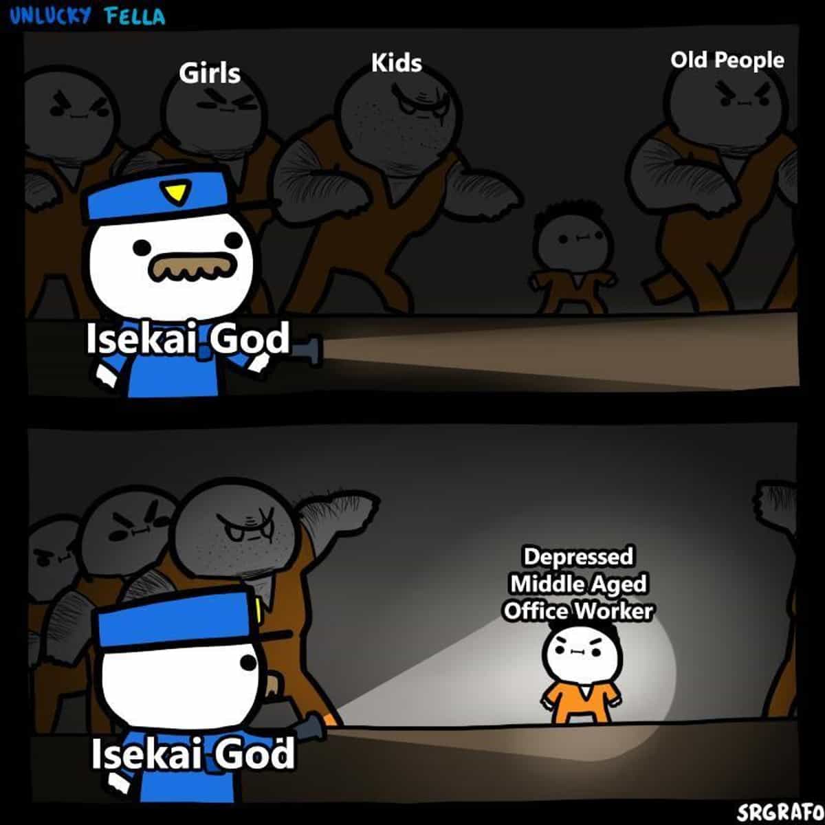 Hilarious isekai anime memes