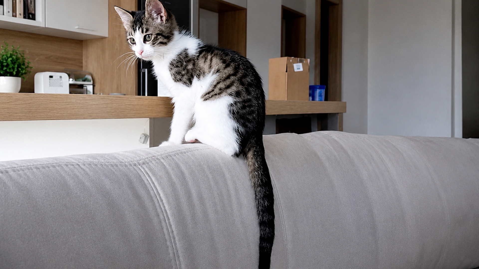 Since when could a kitten climb like this?