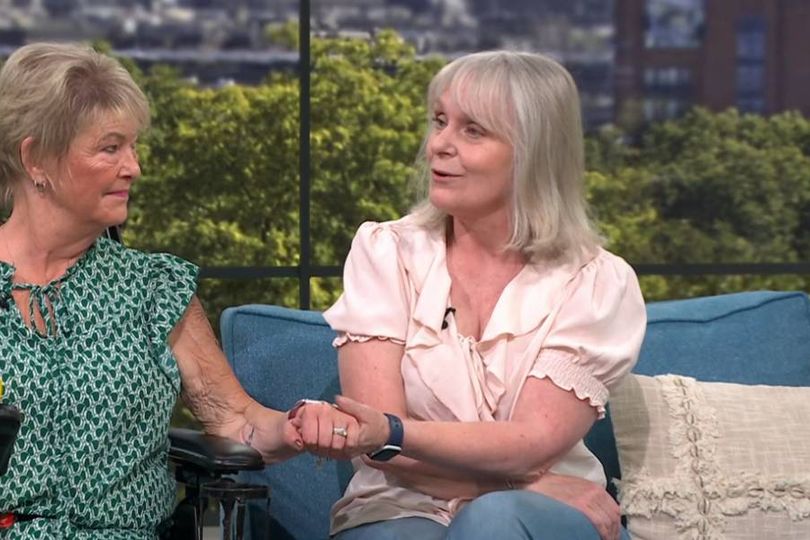 Grieving mum holds late daughter's hand again after reuniting with ...