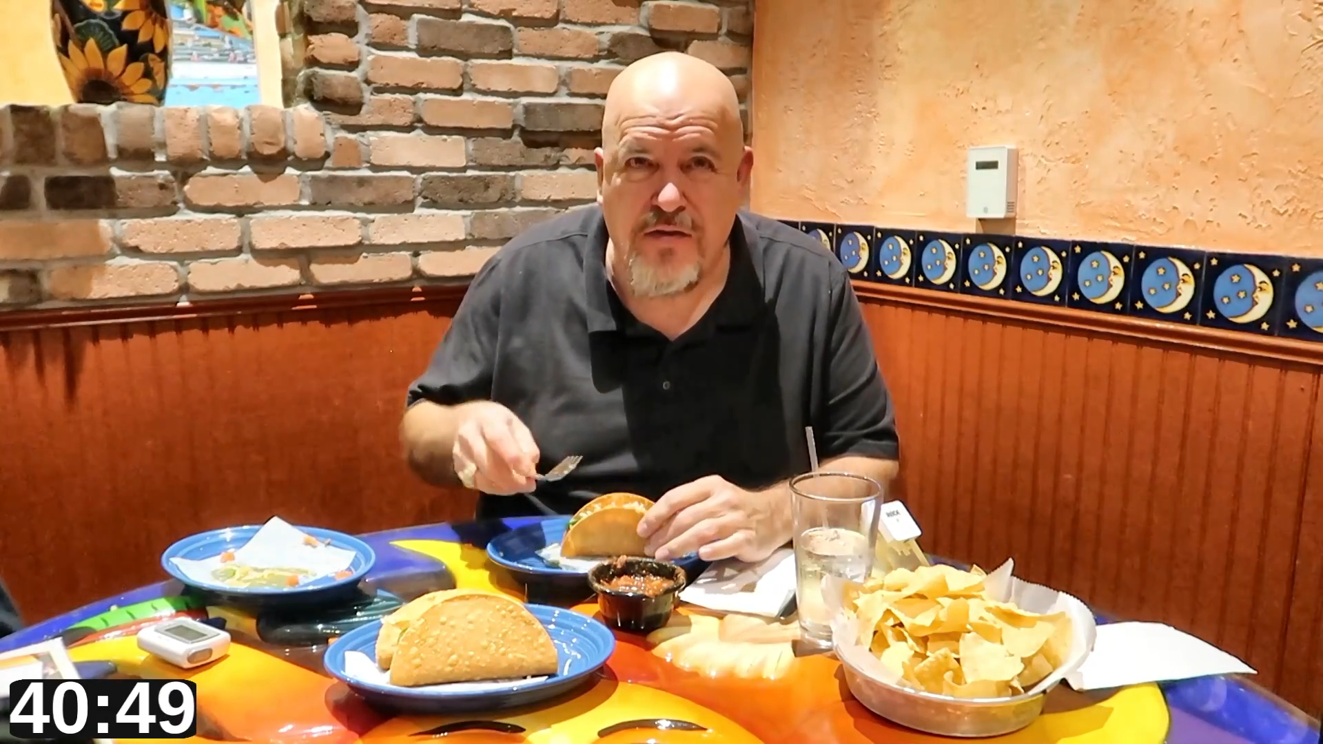 $9.99 all you can eat tacos - he finished 44 in 60 minutes