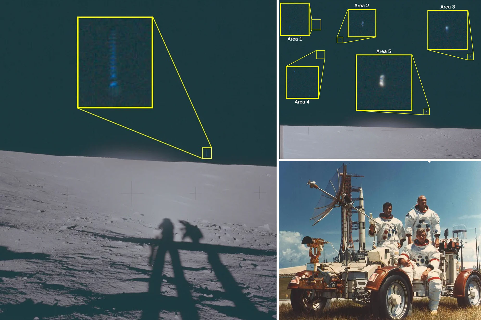 Apollo 17 crew reported seeing unidentified bright sparks that lit up ...