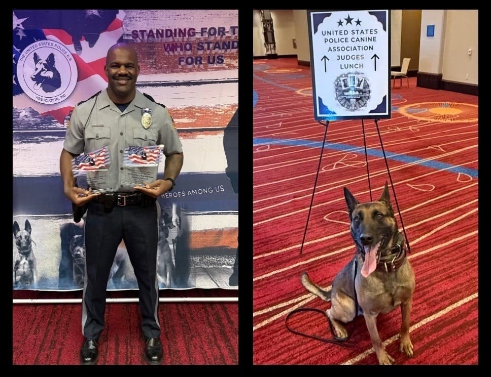 Holmdel officer & K9 place at 2026 National Detector Dog Trials