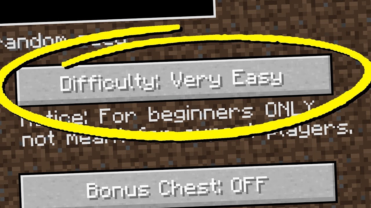 A new easy mode in Minecraft for beginners