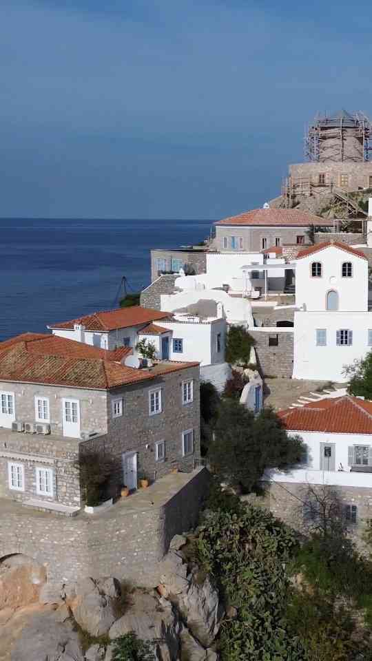 Walking through the charming streets of Hydra Island
