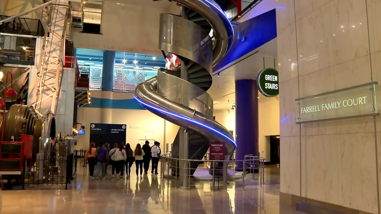 'Wheeee!': A giant slide is now an exhibit at Chicago's Griffin Museum ...