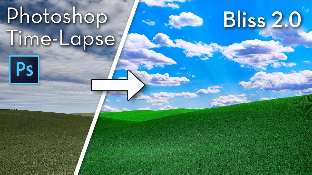 How to create Bliss wallpaper 2.0 from Windows XP