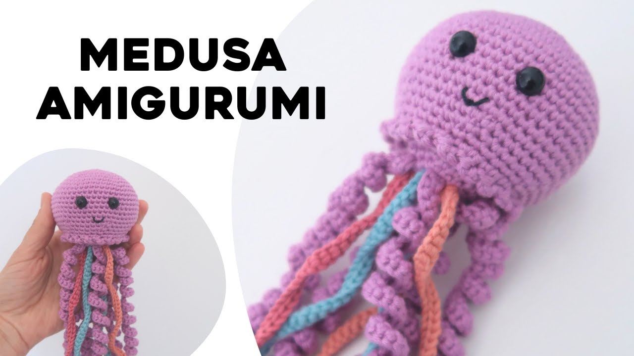 Cómo tejer a crochet una adorable medusa amigurumi paso a paso