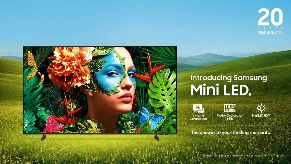 Samsung debuts AI-powered mini LED TVs in India from ₹42,990