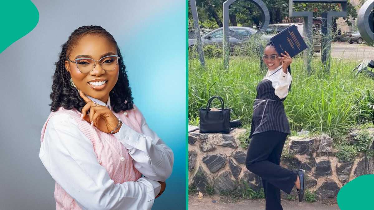 University of Ibadan graduate celebrates achievements after displaying ...