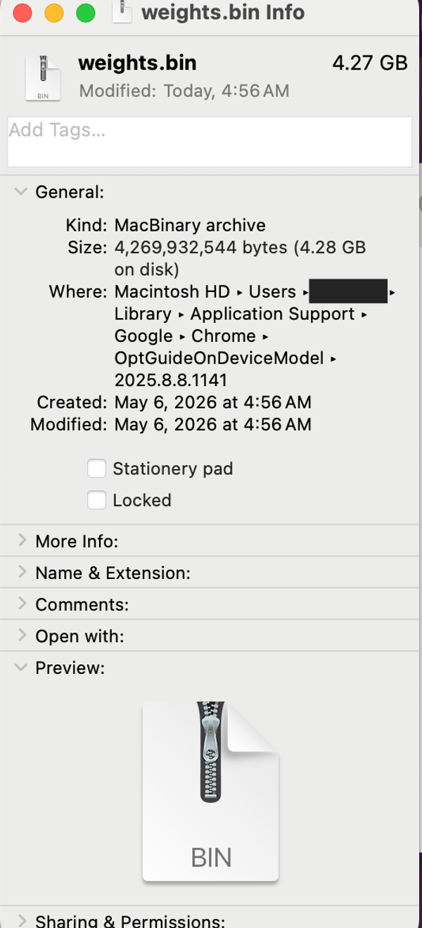 Google Chrome may have silently installed 4GB AI model on your computer ...