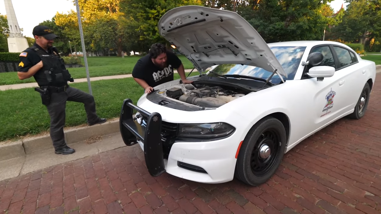 This police car had 130,000 miles of chases - and he bought it