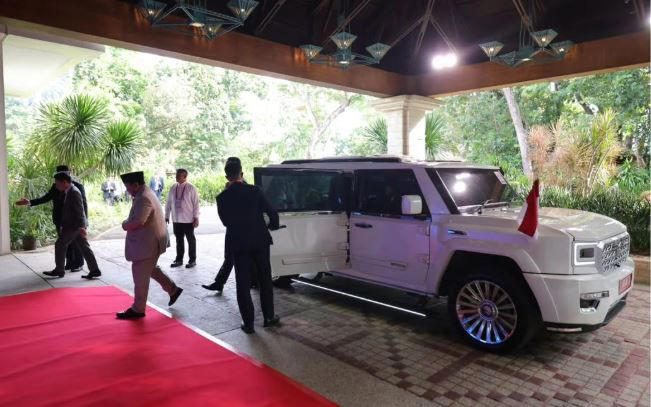 Maung MV3 Garuda limousine ke luar negeri, dibawa Prabowo hadiri KTT ke ...