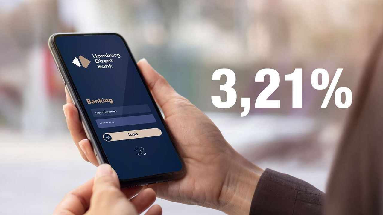 Aktionszinsen: Hamburg Direct Bank zahlt 3,21 Prozent aufs Tagesgeld