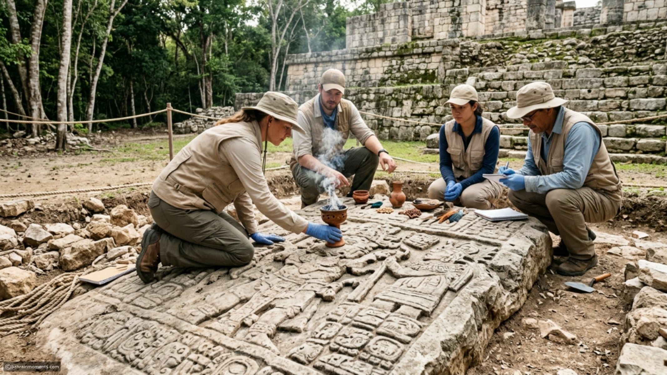 Archaeologists found an ancient Maya map of the universe carved into ...