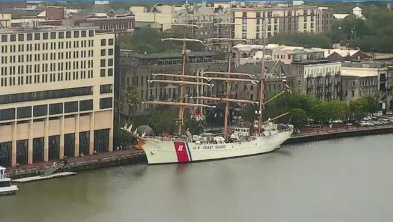 Coast Guard’s Eagle ship docks in Savannah for weekend visit