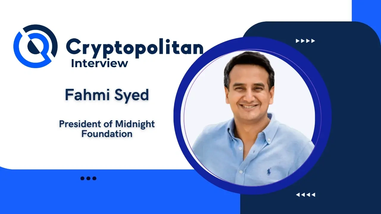 Exclusive: Fahmi Syed says Midnight can fix the problem JP Morgan ...