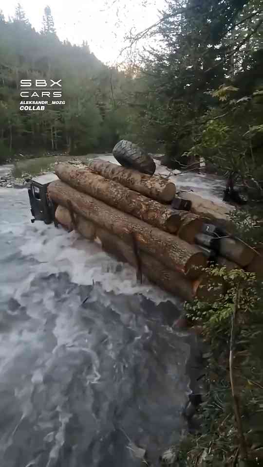 This dangerous river crossing nearly ended badly