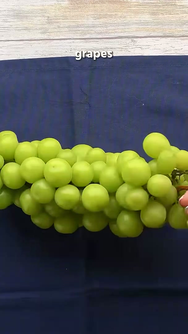Snackable rainbows made with juicy grapes
