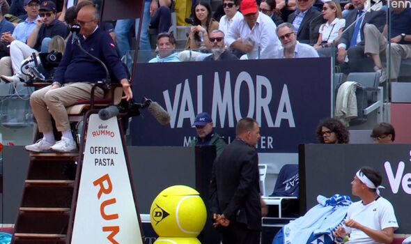 Italian Open star slapped with umpire warning after smacking ball with ...