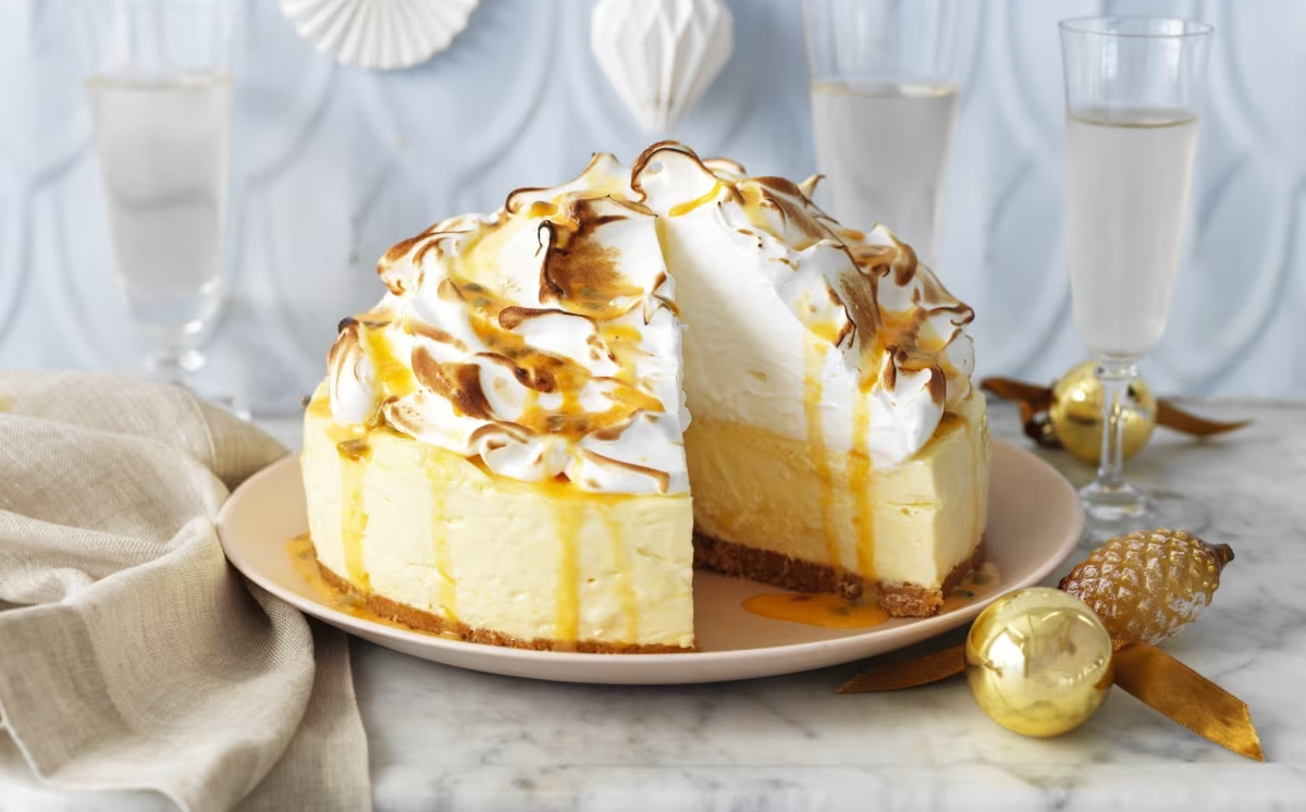 The ultimate dessert mashup lemon meringue cheesecake