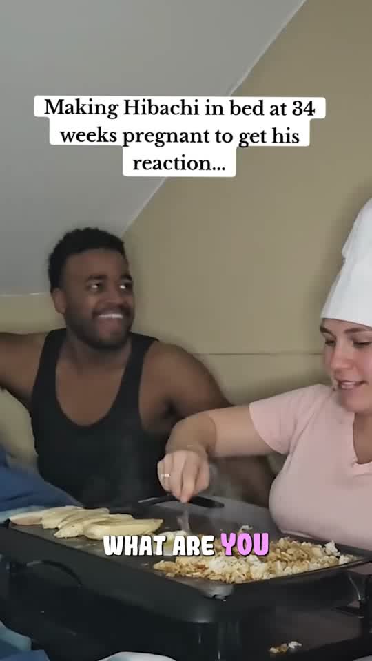 This video shows a priceless reaction after the first bite