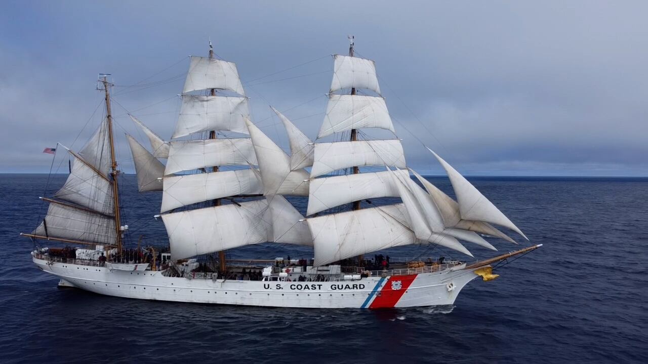 Coast Guard’s Eagle ship docks in Savannah for weekend visit