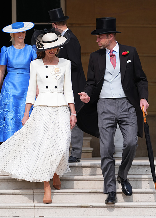Kate Middleton declares garden party season open in pretty polka dot dress