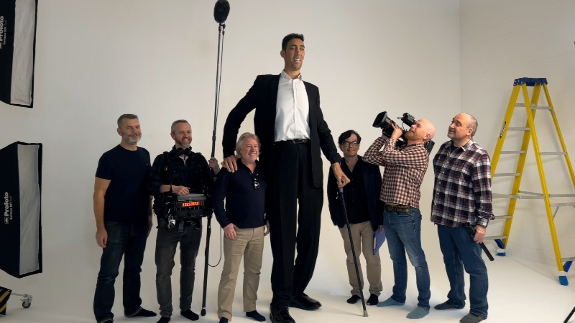 Tallest man - 251 cm (8 ft 2.8 in) held by Sultan Kosen