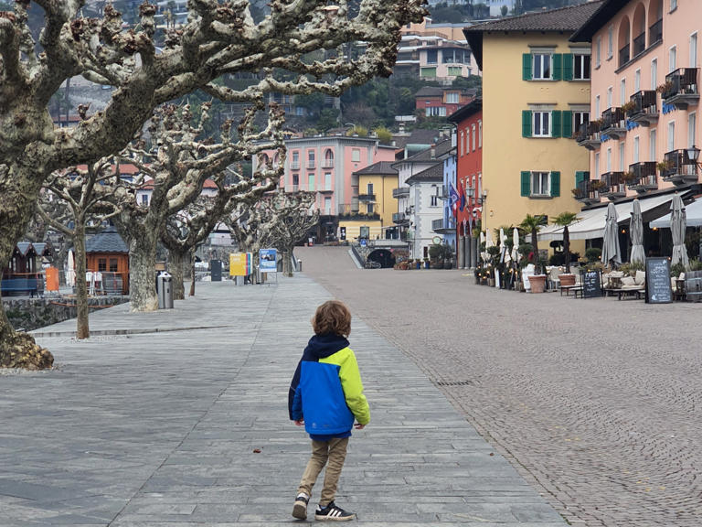 I'm an American raising 2 kids in Switzerland. They started walking to ...