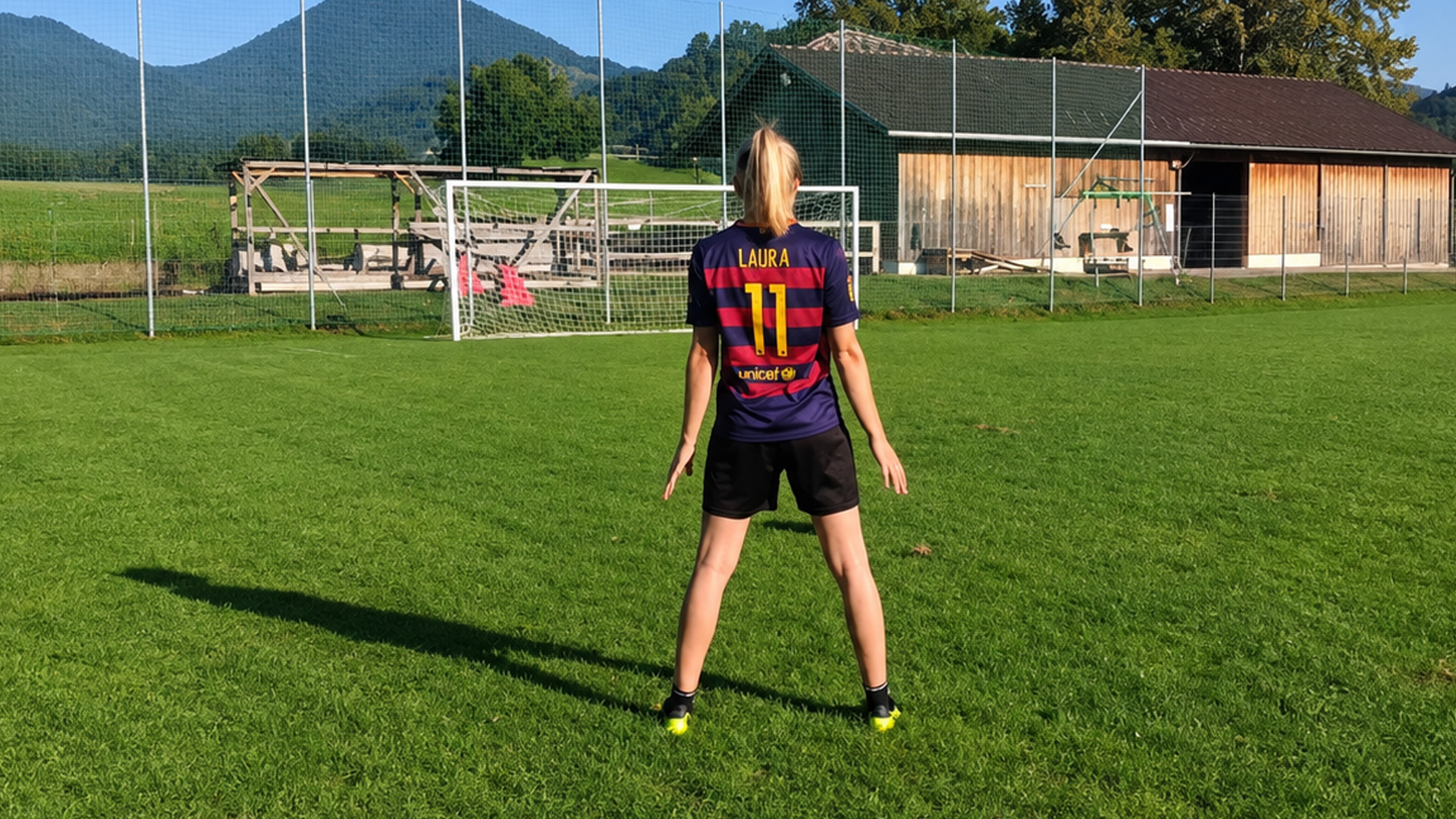 Does This Woman Shoot Like Ronaldo Technique?