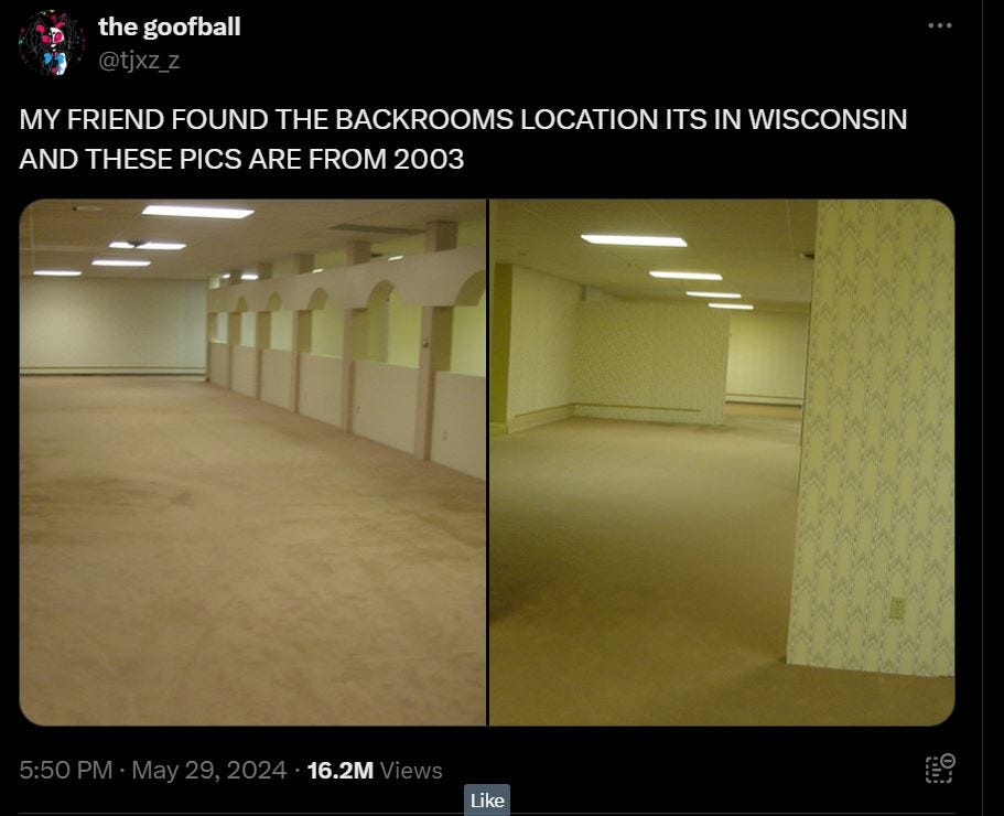 There's a good reason horror movie 'Backrooms' has ads in Oshkosh