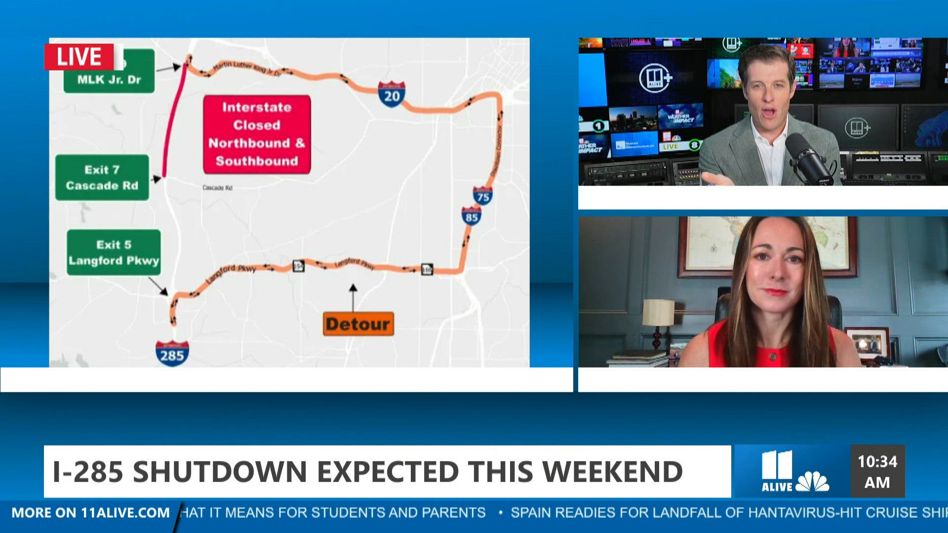 GDOT official discusses I-285 weekend construction shutdown