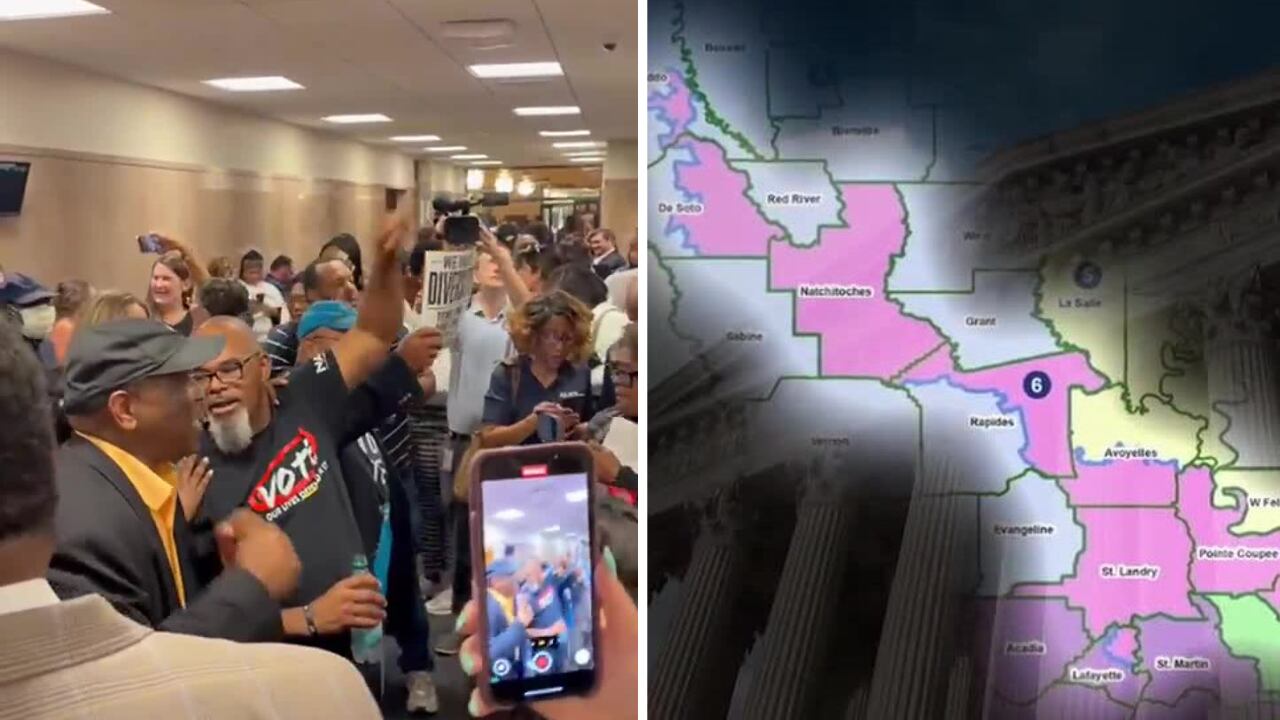 Protesters erupt as Louisiana lawmakers debate new congressional maps