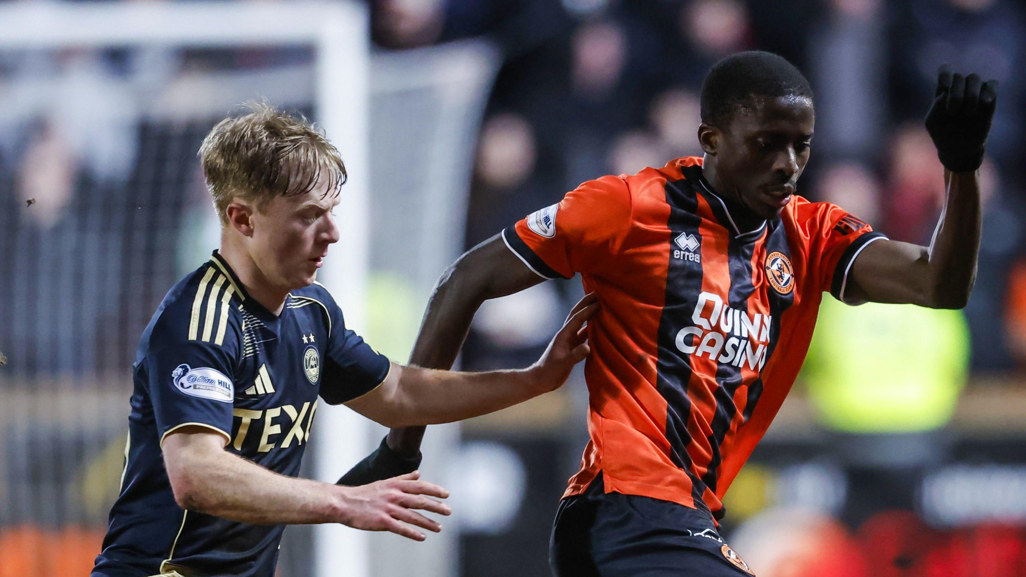 Aberdeen v Dundee United: Team news