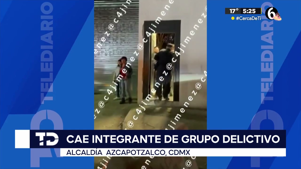 Cae presunto integrante de Los Malportados tras persecución en Azcapotzalco
