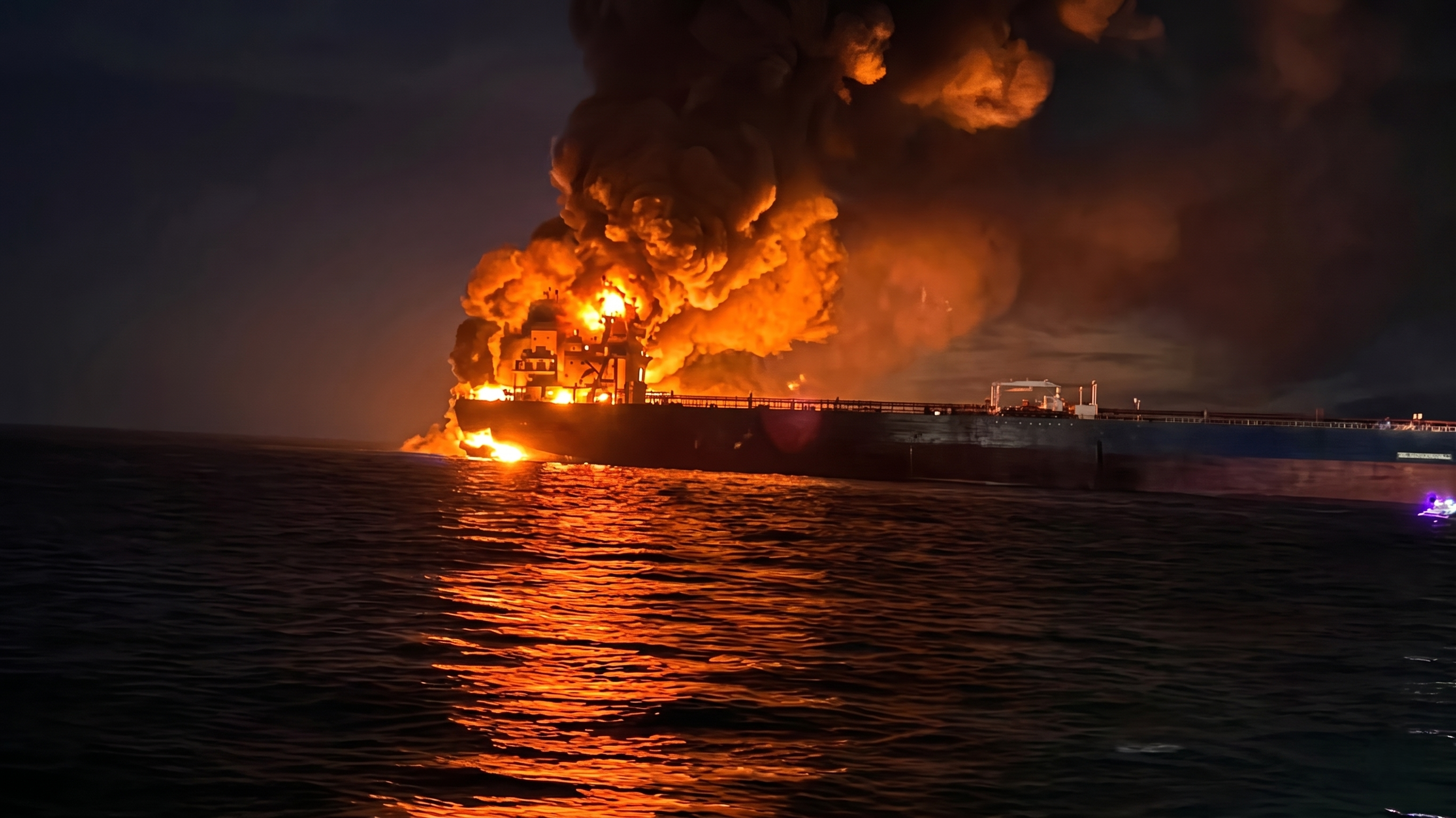 Iran Set Global Oil Ships On Fire