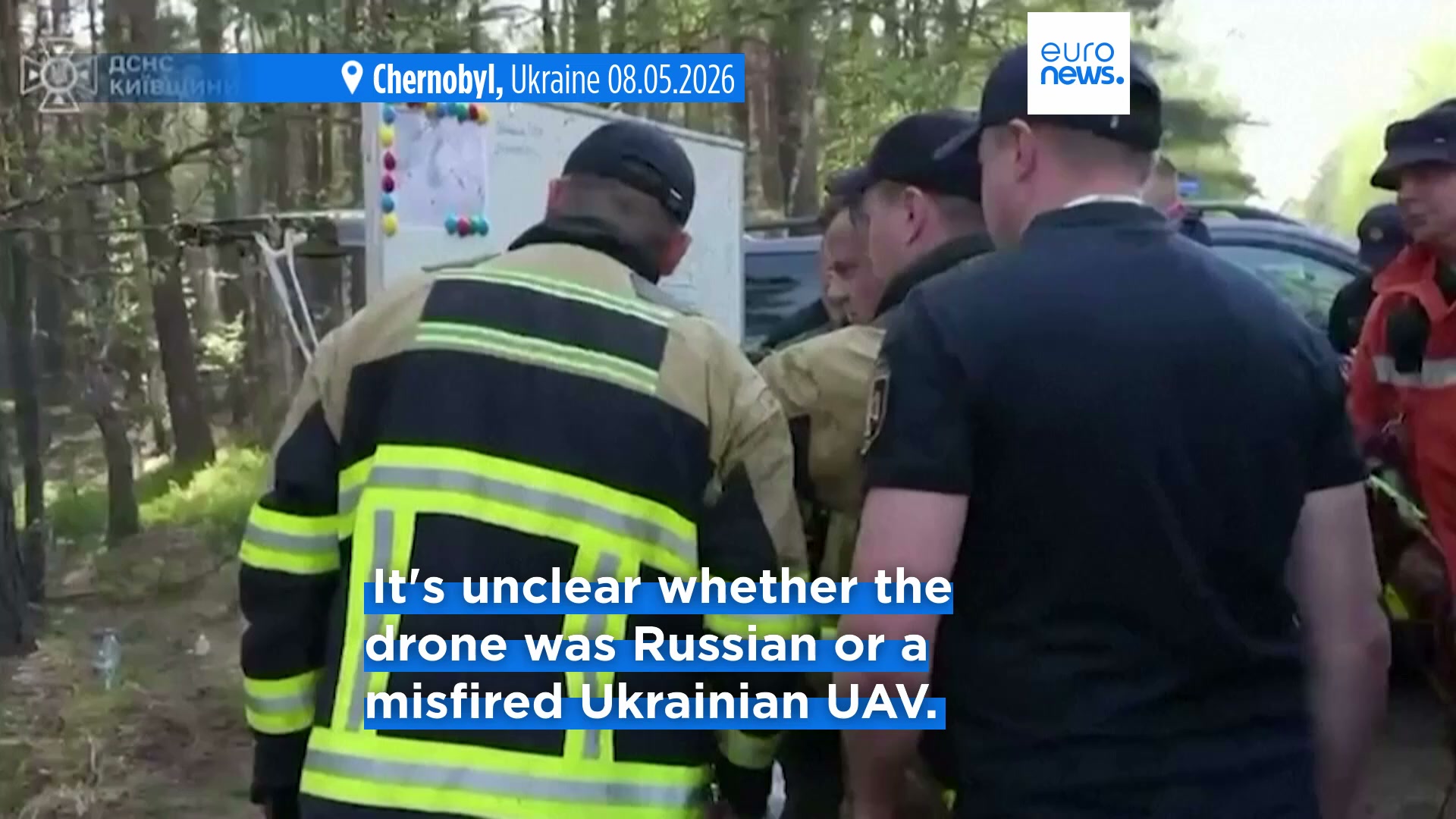 Large forest fire burning in Chernobyl exclusion zone after drone crash ...