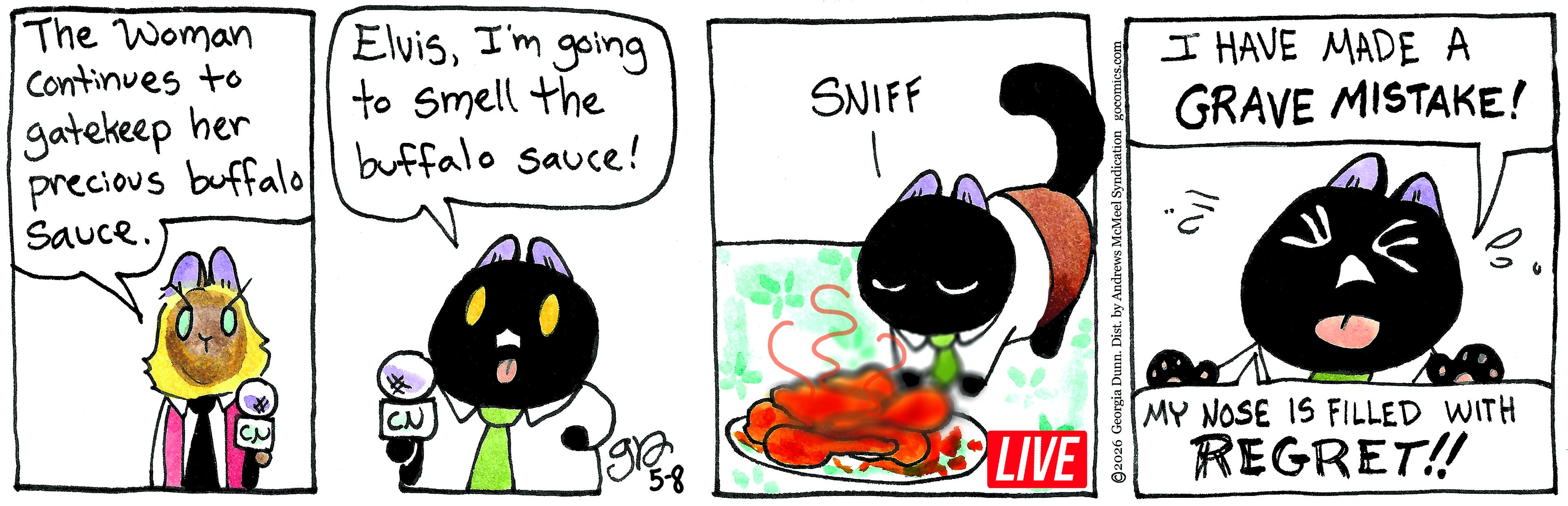 Breaking Cat News by Georgia Dunn