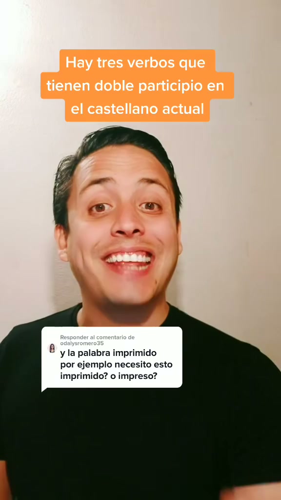 Responder a @odalysromero35 | Aprendamos el doble participio en #espa...